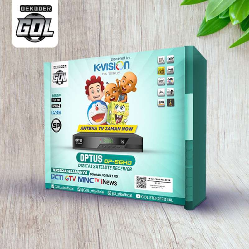 Promo DEKODER K-VISION GOL OPTUS OP-66HD Diskon 33% di Seller Emma ...