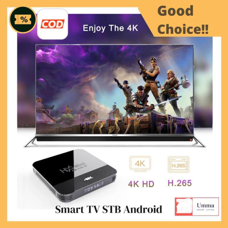 Promo MINI SMART TV SET TOP BOX 4K ANDROID 9.0 2GB 16GB VONTAR - H96 ...