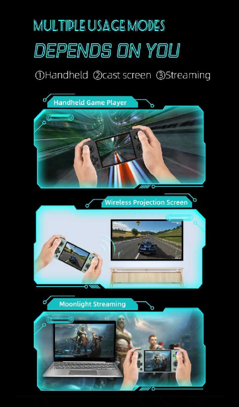 Jual Anbernic Rg405m 256gb - Dual Mode Emulator Retro Game Handheld ...