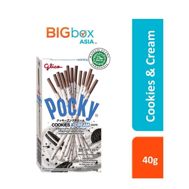 Jual Glico Pocky Wafer Stick Rasa Cookies & Cream 40g di Seller BIGbox ...