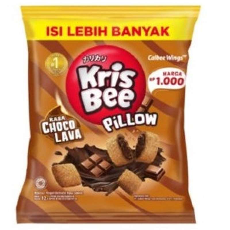 Jual Krisbee Pillow 12gr Chocolava Strawberry Ice Cream Biskuit Coklat ...