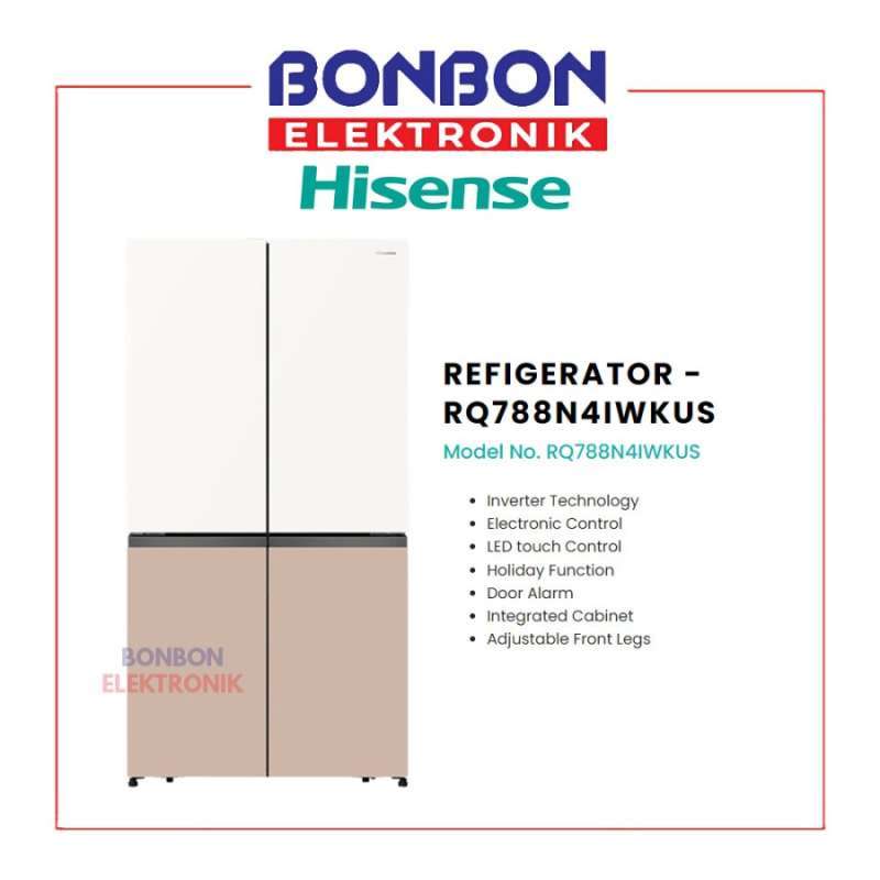 Jual Hisense Side By Side 4 Pintu 670L RQ788N4IWKUS / RQ788 Inverter di ...