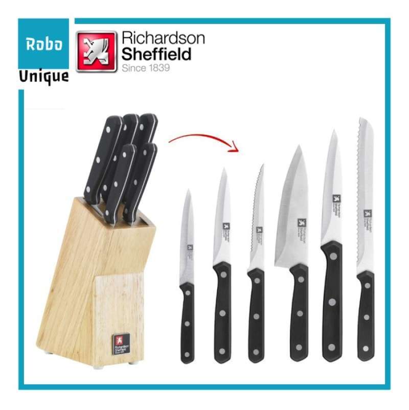 Promo Richardson Sheffield Artisan Knife Block Set Pisau Set Diskon 9% ...