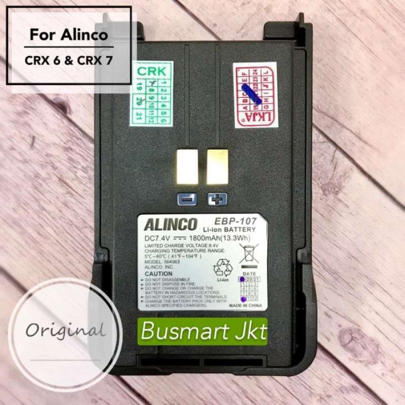 Promo Baterai HT Alinco CRX7 / CRX 7 Original Diskon 9% di Seller ...
