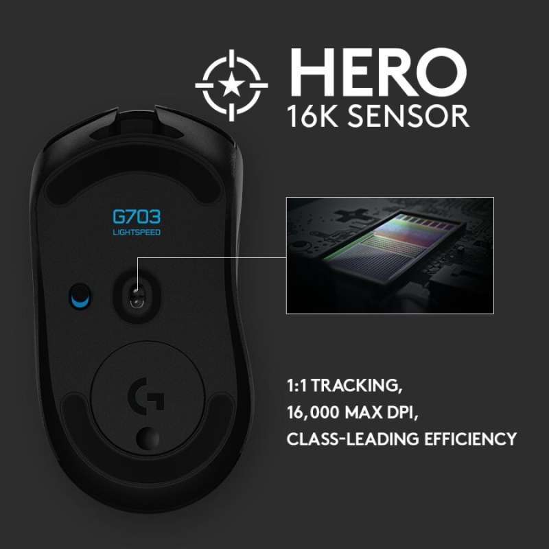 Jual Logitech G 703 Hero Wireless Gaming Mouse Di Seller Semesta Jaya ...