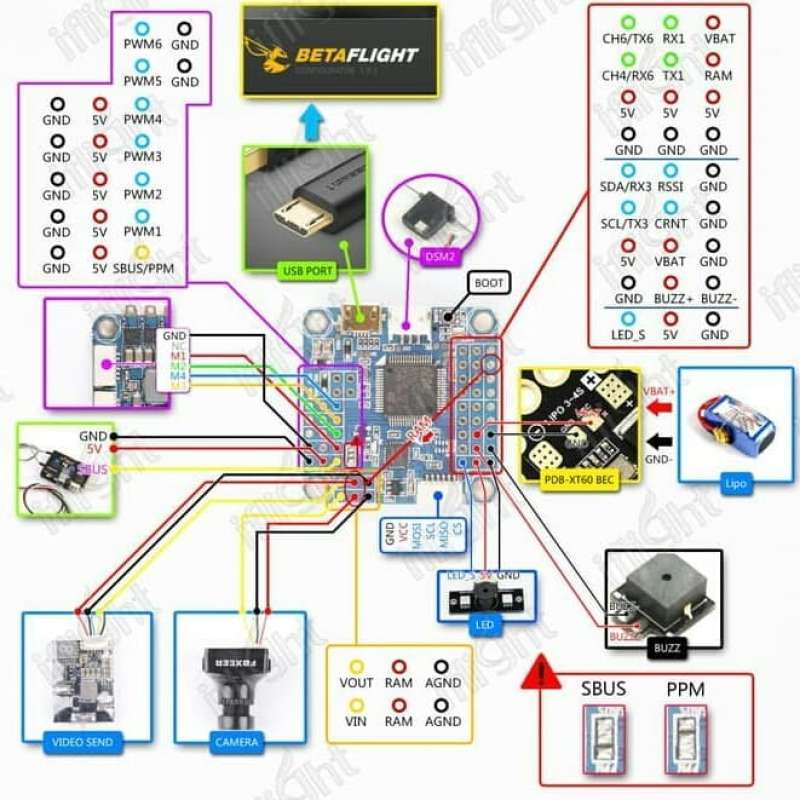 Promo iflight revo bee f4 - with osd flight control betaflight firmware ...