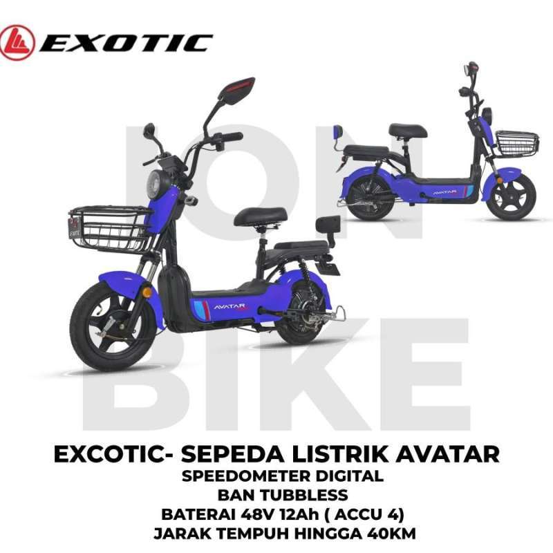 Jual Sepeda Listrik Exotic Avatar 500w 48v 12ah Terbaru Elektrik ...