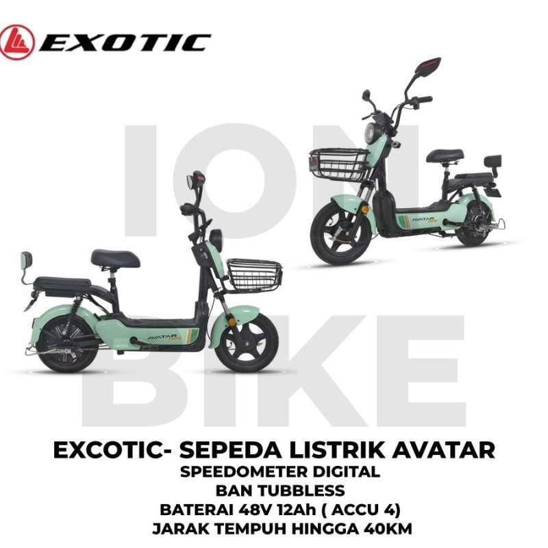 Jual Sepeda Listrik Exotic Avatar 500w 48v 12ah Terbaru Elektrik ...
