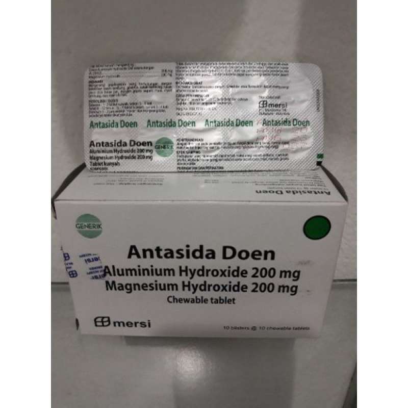 Jual Antasida Doen, Harga 1 Strip 10 Tablet, Obat Lambung / Maag Di ...