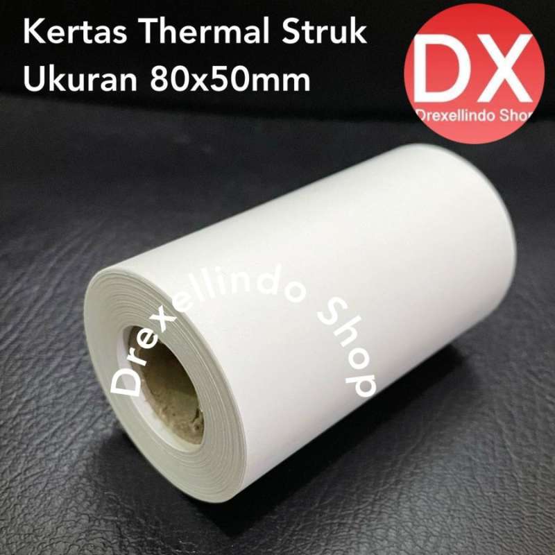 Jual Kertas Thermal 80x50 No Core Per 1 Roll di Seller drexellindo shop ...
