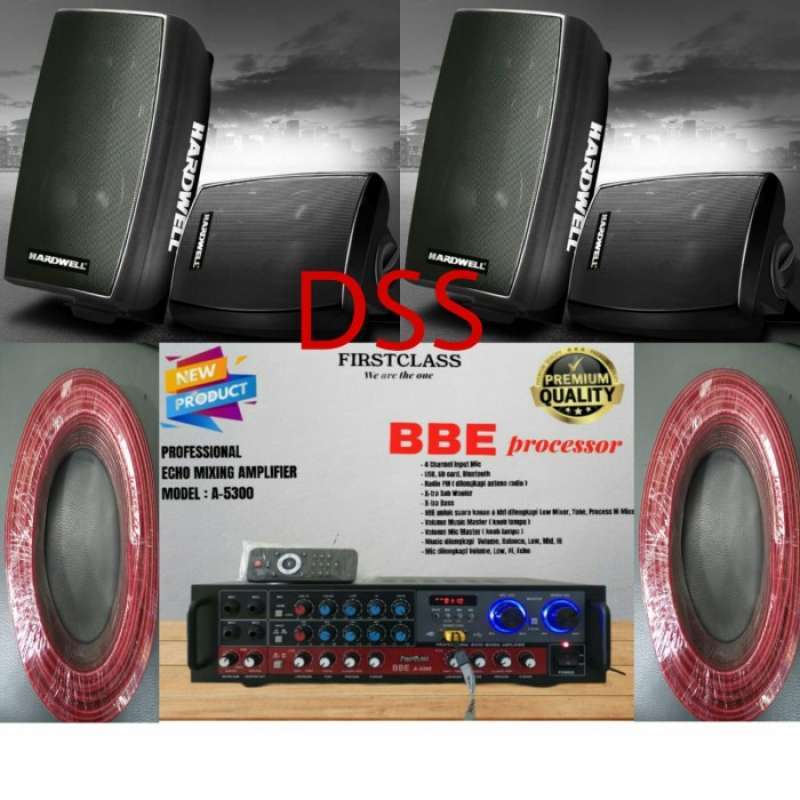 Promo Paket Sound System Lengkap Termurah 4 Speaker Hardwell Cafe Pabri ...