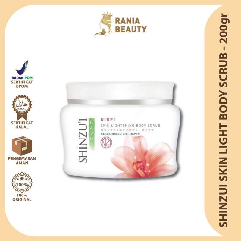 Jual Rania Beauty ~ Shinzui Skin Lightening Body Scrub 200 gr | Lulur ...