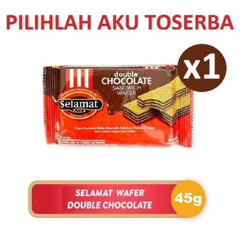 Promo Selamat Wafer DOUBLE CHOCOLATE 45 g - (HARGA SATUAN) Diskon 22% ...