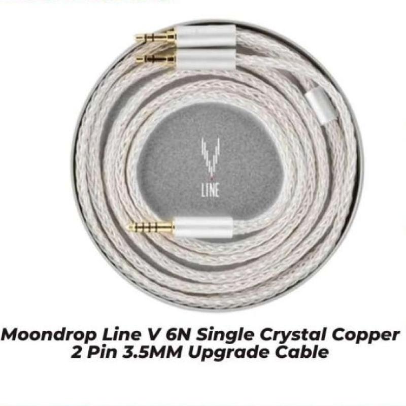 Jual Moondrop Line V 6n Single Crystal Copper 2 Pin 3.5mm Upgrade Cable ...