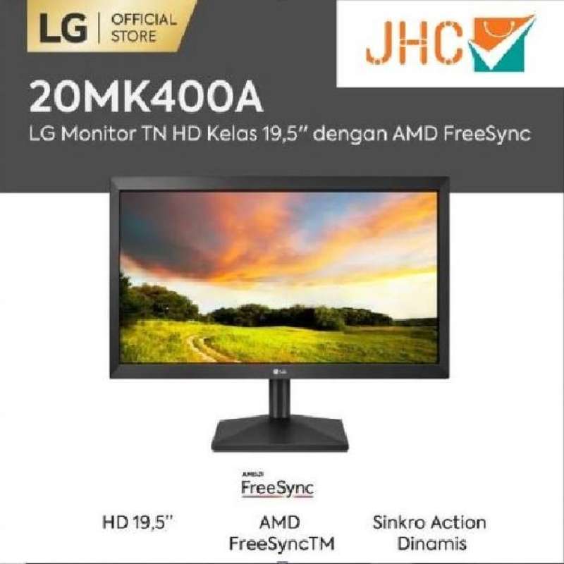 Jual Monitor Led Lg 19.5 20mk400a 20 Inch Pc Komputer Vga Input Di ...