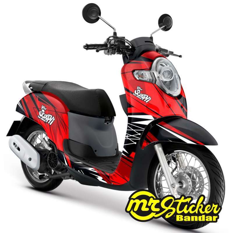 Jual Sticker Decal Full body Scoopy New Sticker Scoopy Custom desain di ...