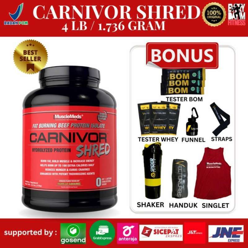 Promo Musclemeds Carnivor Shred 4 Lb Lbs Isolate Beef Protein Fat ...