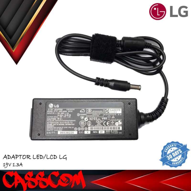 Jual Adaptor Monitor LG 19v 1.3A 6.5mm * 4.4mm with PIN For LED/LCD di ...