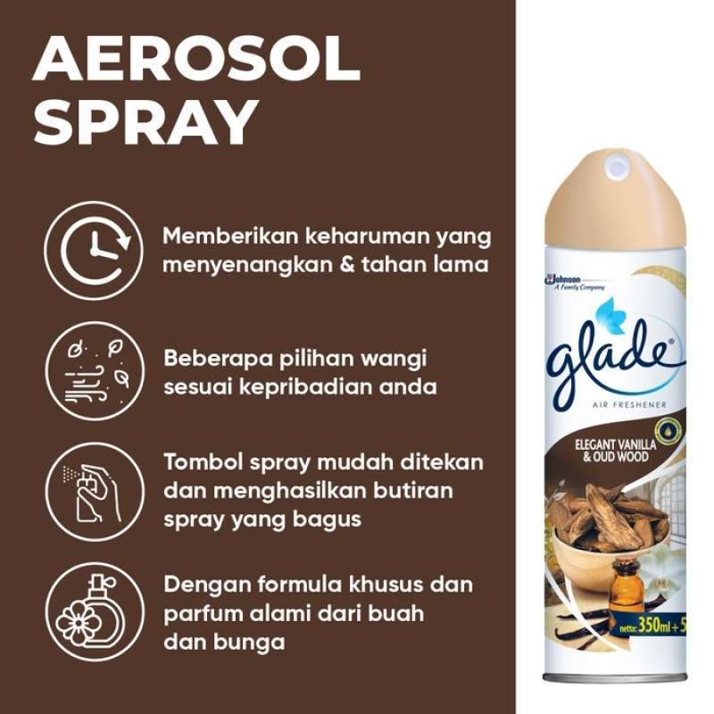 Promo Glade Air Freshener Pengharum Ruangan Spray Elegant Vanilla & Oud ...