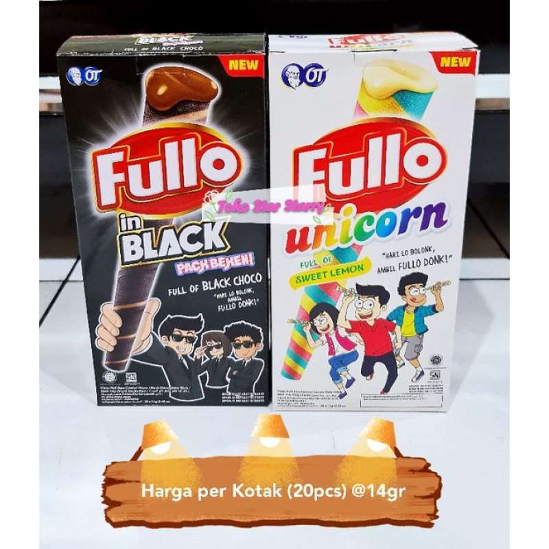 Jual [per Kotak] Fullo Pack Fullo Unicor Full Vanilla Milk Wafer Roll ...