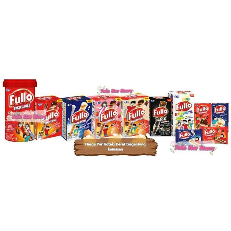Jual [per Kotak] Fullo Pack Fullo Unicor Full Vanilla Milk Wafer Roll ...
