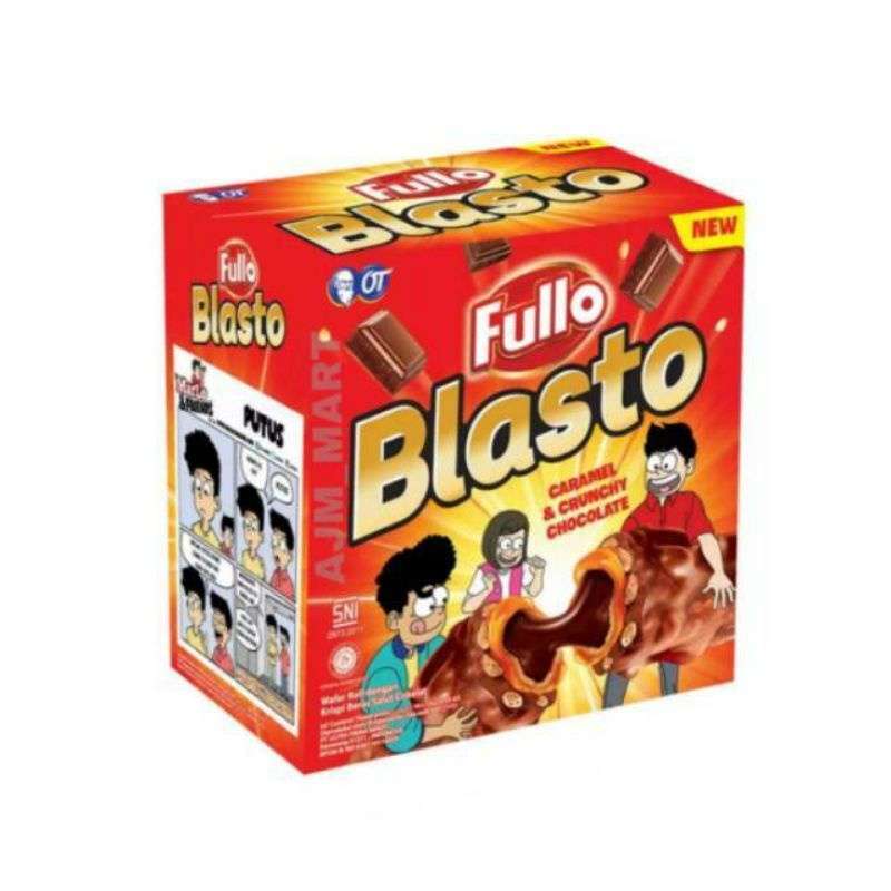 Jual Fullo Blasto 16gr Isi 16 Bungkus Wafer Coklat Wafer Stik Wafer ...