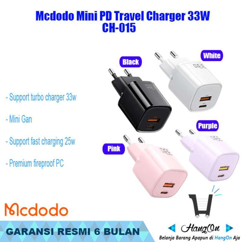 Promo Mcdodo CH-015 GaN 33W Adaptor Kepala Charger Type C Adapter AST 33 W Diskon 8% di Seller ...