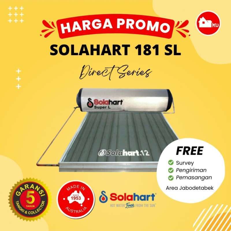 Jual SOLAHART SOLAR WATER HEATER 181 SL - PEMANAS AIR SOLAHART 181 SL ...