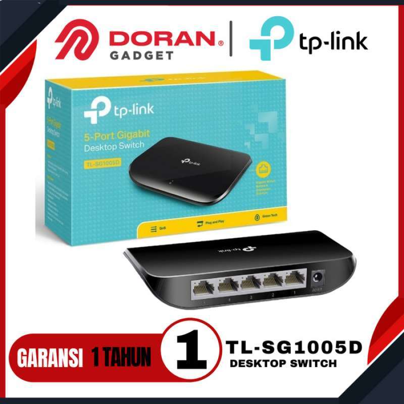 Jual TP-LINK TL-SG1005D TPLink 5 Port Gigabit Desktop SG1005 di Seller ...