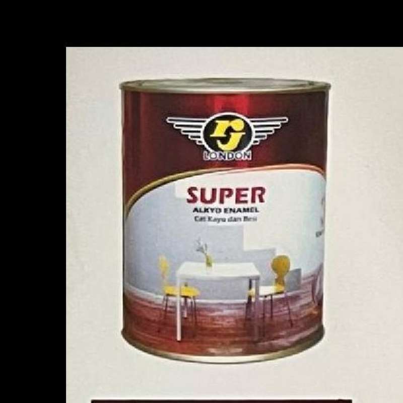 Jual Cat Minyak Kayu Besi Rj London Bagus Super Putih / Hitam / Hitam ...