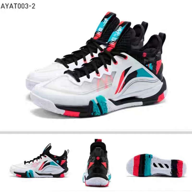 Jual New Sepatu Badminton Lining Saga 2 / Ii Pro Ayat003 White Black ...