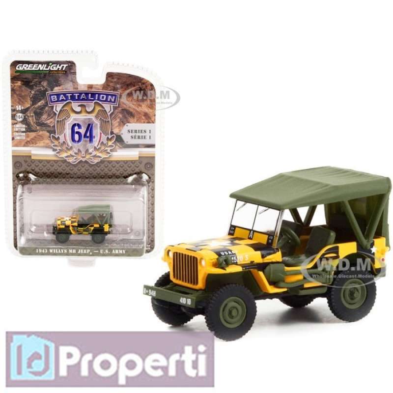 Promo Miniatur Willys MB Jeep 1943 US Army World War II Battalion ...