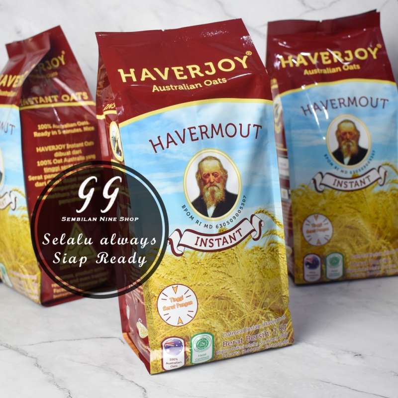 Jual HAVERMOUT HAVERJOY INSTANT Australian OATS 1 KG OATMEAL INSTAN ...