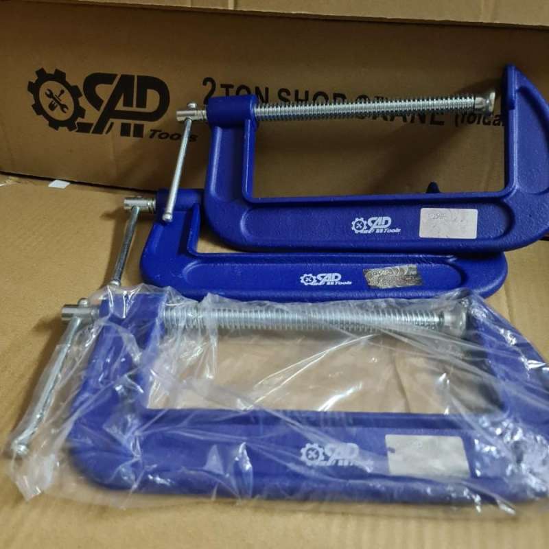 Jual g clamp 10inch c clamp 10 catok besi penjepit kayu klemp 10in di ...