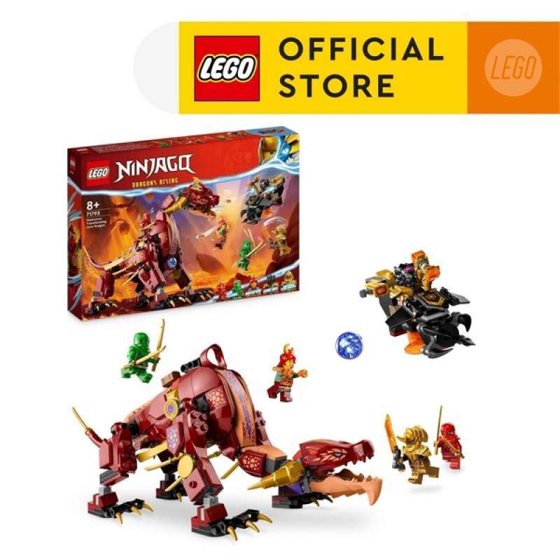Jual LEGO NINJAGO 71793 Heatwave Transforming Lava Dragon Building Toy ...