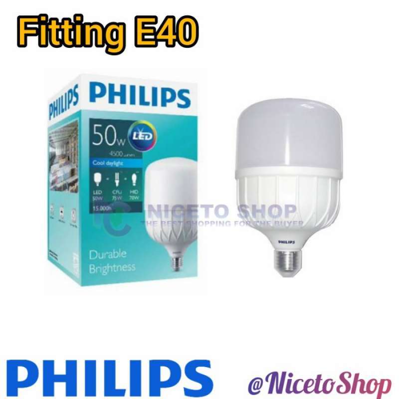 Jual Philips LED TForce TrueForce T-Force 50W E40 fitting E40 di Seller ...