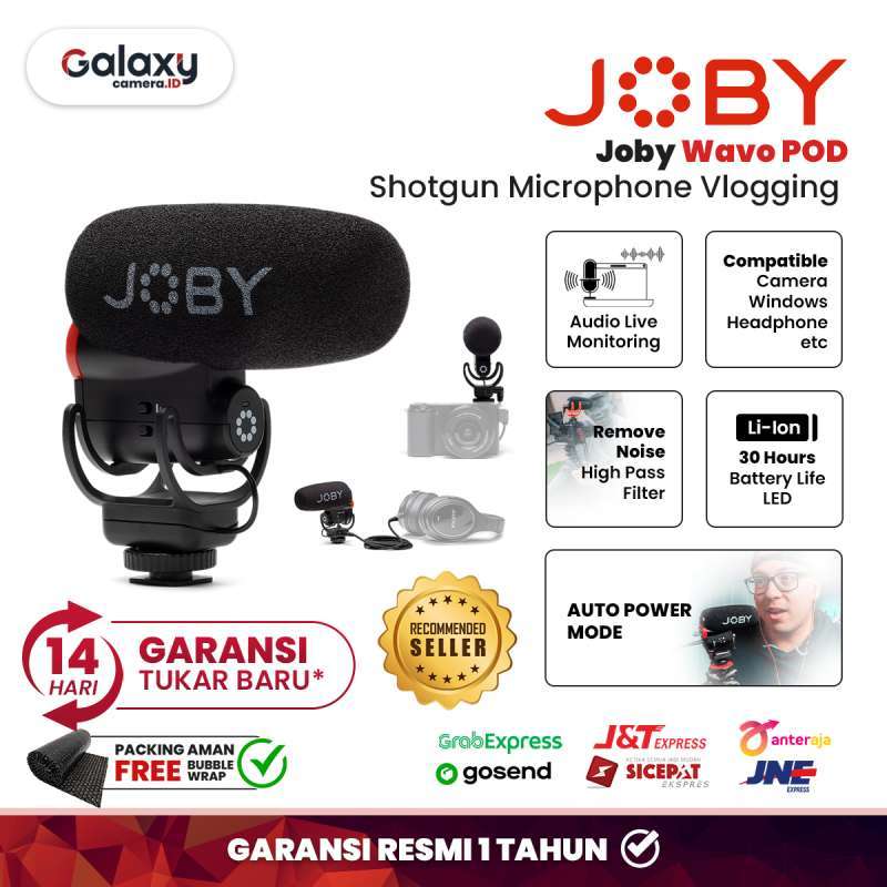 Jual Joby Wavo PLUS Shotgun Microphone For Camera Vlogging Mic Record ...
