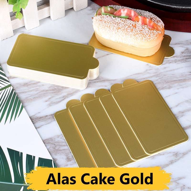Promo Aigootan - Alas Cake Gold - Tatakan Kue Mini Slice Cake Board ...
