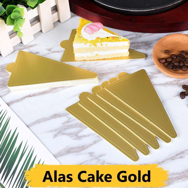 Promo Aigootan - Alas Cake Gold - Tatakan Kue Mini Slice Cake Board ...