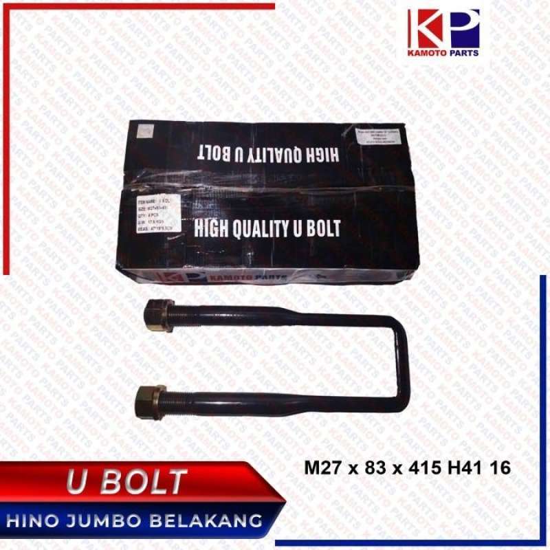 Jual U Bolt Bohel Baut U Hino Jumbo Belakang 16 Inch M27x83x415 H41 Di ...