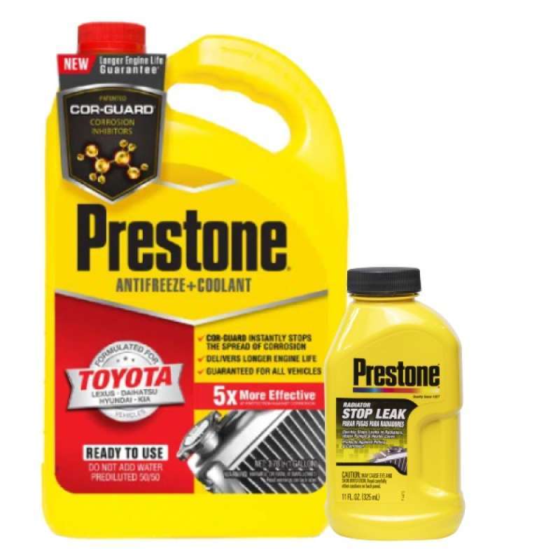 Promo Prestone 50/50 Cor-Guard Asian Pink + Stop Leak Air Radiator ...