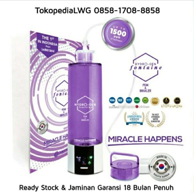 Jual Hydrogen Fontaine Gen2 Pem & Inhaler Â€¢ Ungu Purple Â€¢ New ...