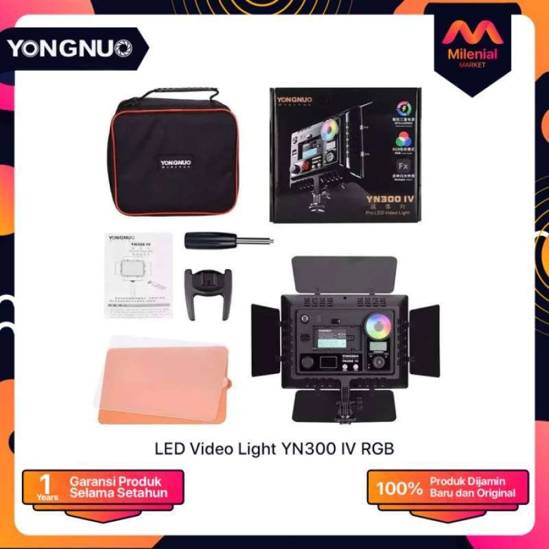 Jual Yongnuo Yn-300 Iv Yn300 Iv Rgb Bi-Colour 3200K-5600K di Seller ...