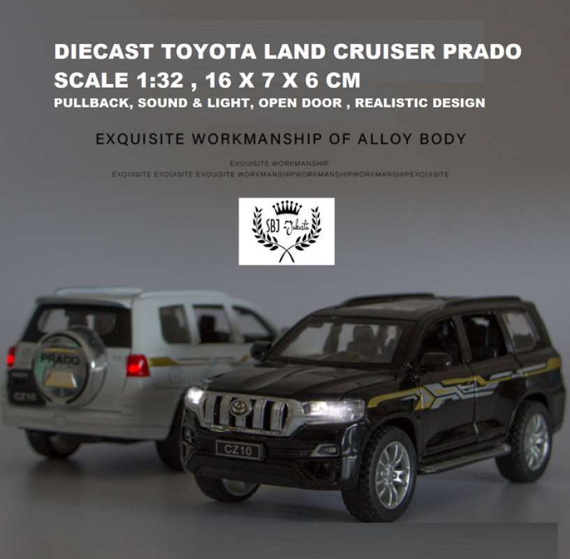 Promo Diecast Mobil Toyota Land Cruiser Prado Metal Collection Skala 1: ...