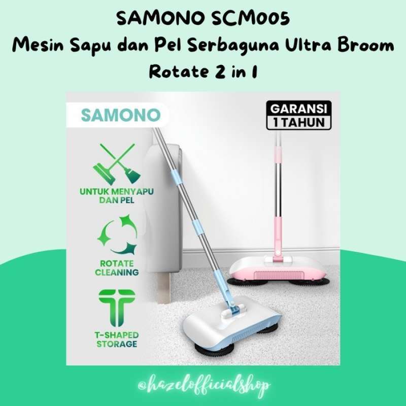 Promo 2in1 mesin sapu dan pel otomatis serbaguna ultra broom rotate ...