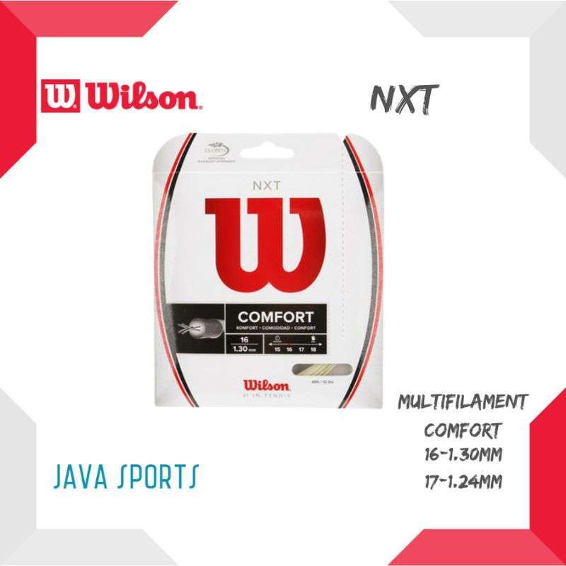 Jual Senar Raket Tenis Wilson Nxt | Multifilament | Comfort And Feel ...
