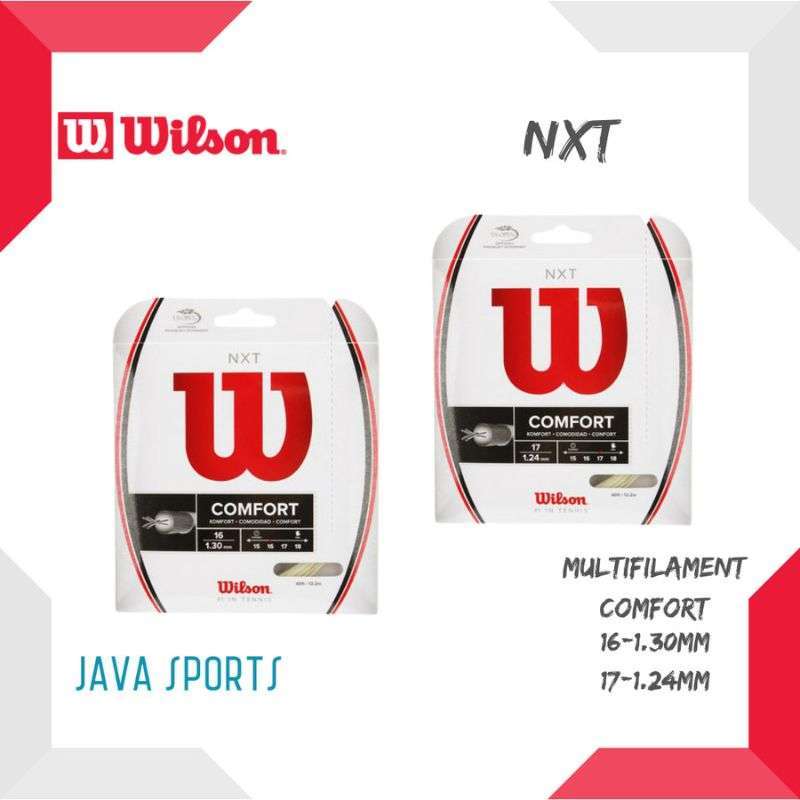Jual Senar Raket Tenis Wilson Nxt | Multifilament | Comfort And Feel ...