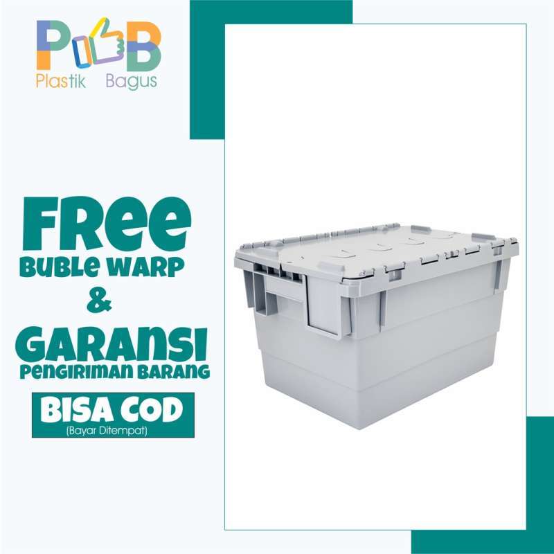 Promo Kotak Penyimpanan Kontainer Box 52 Liter Green Leaf Capital ...