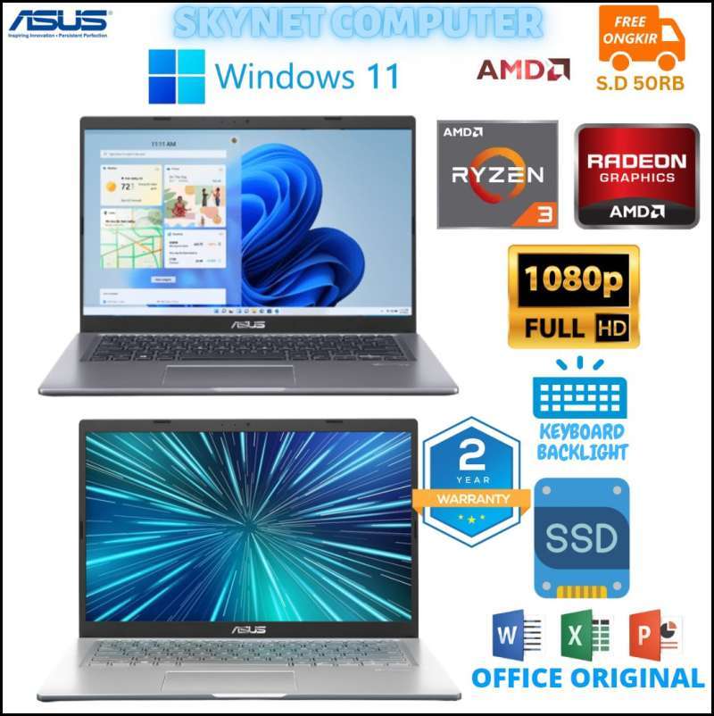 Promo ASUS VIVOBOOK M415DAO AMD RYZEN 3 3250 RAM12GB SSD256GB WINDOWS ...