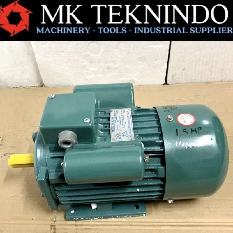 Promo Dinamo Elektro Motor 1.5 HP 1 Phase / Electro 1,5 PK 4 Pole 1400 RPM Diskon 33% di Seller ...